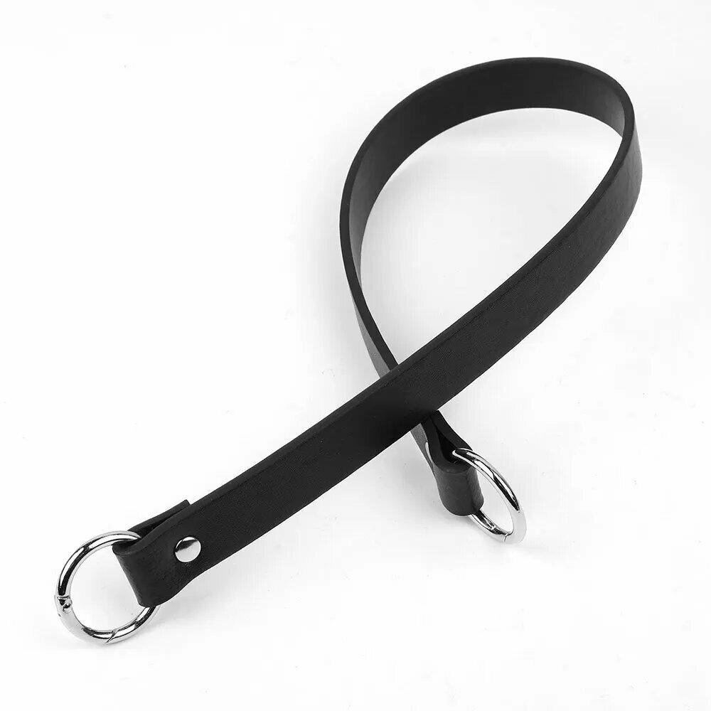 2 шт. 58 см кожаный ремень для сумки, ручки для сумки, короткий ремень для сумки, Черный, black