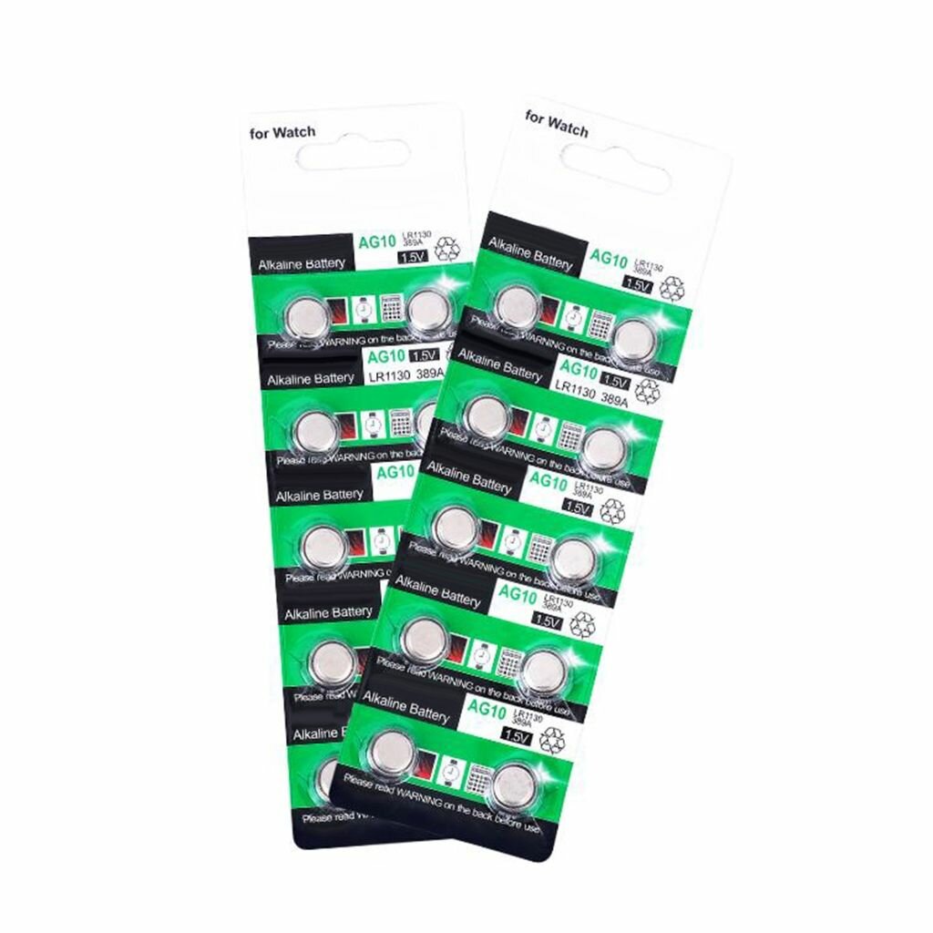 Батарея, Пультовая батарейка AG10 LR1130 для часов, 20 штук