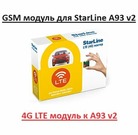 LTE модуль для сигнализации StarLine A93 v2 / StarLine LTE Мастер