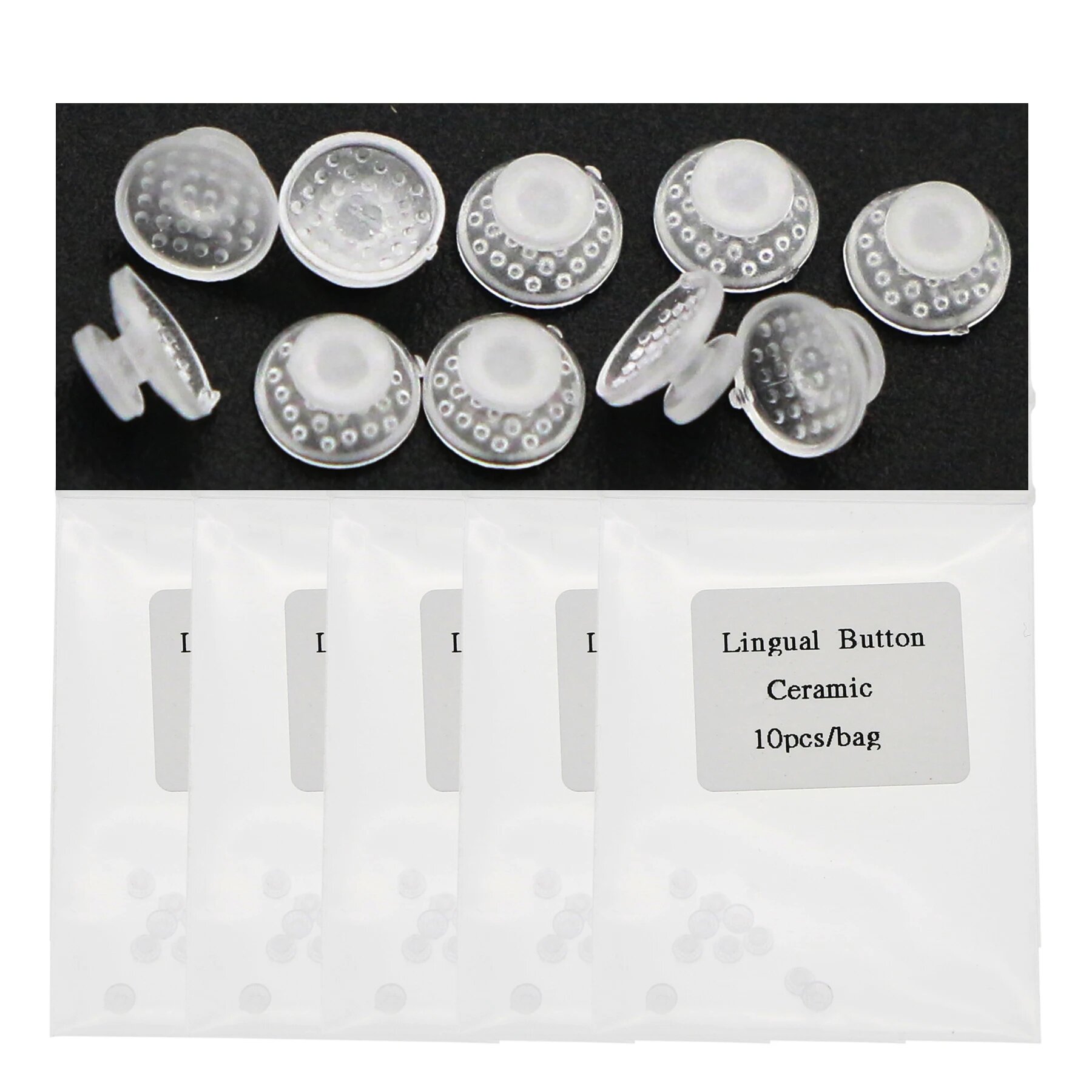 Керамические лингвальные кнопки YUSENDENT 50 шт