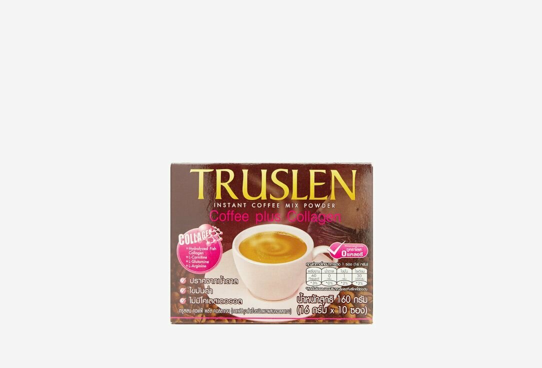 Растворимый кофейный напиток TRUSLEN Instant Coffee Mix Powder Coffee Plus Collagen 10 г