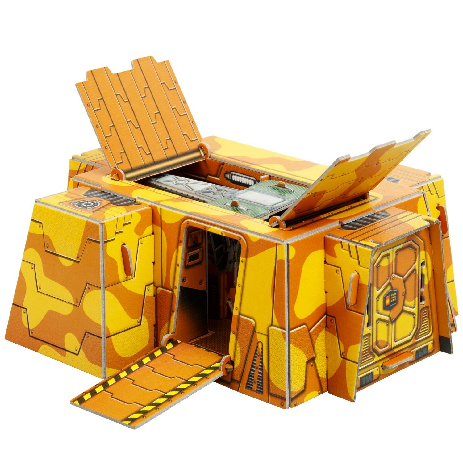 Сборная модель Умная Бумага из картона, Игра без правил: "Станция наблюдения бункер + радар" 33 детали 7+ (456)