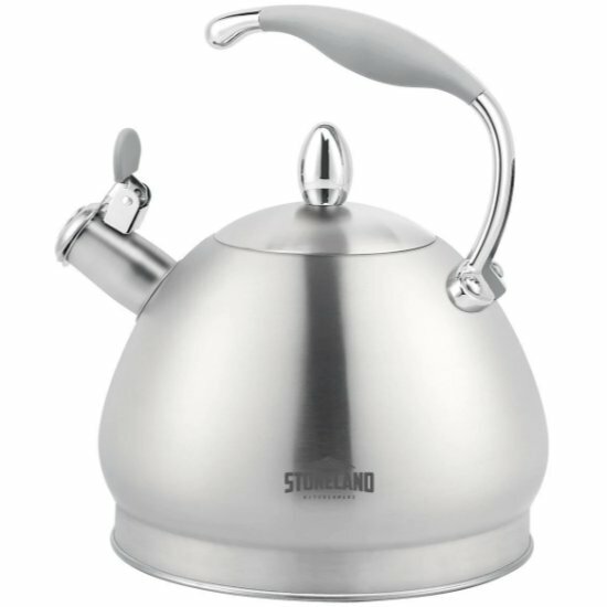 Чайник Stoneland 3 л, со свистком, нержавеющая сталь (SWK-0118)