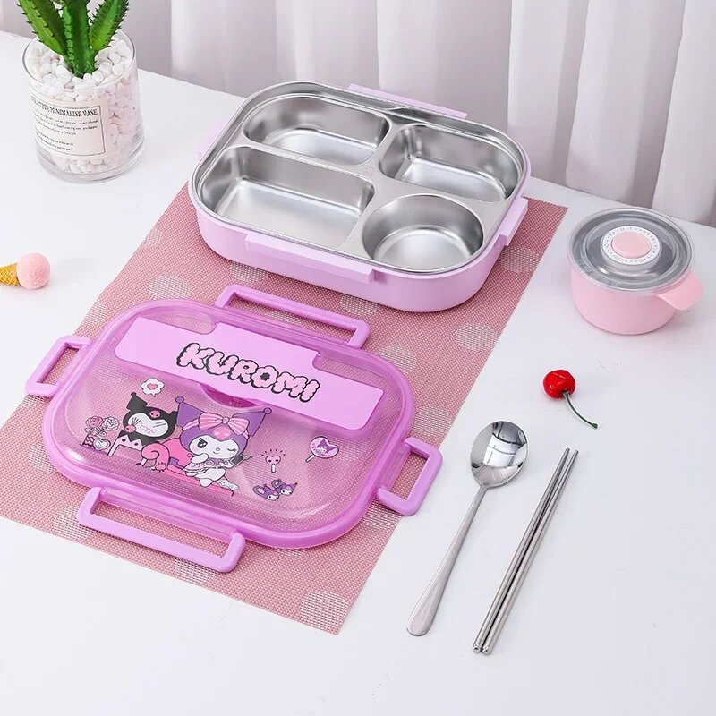 Ланч-бокс Hello Kitty Kuromi MINISO, 1PCS, Розовый