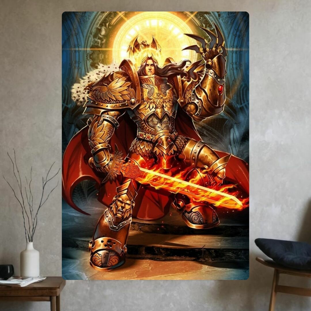 Картина на металле Император Человечества Warhammer 40 000