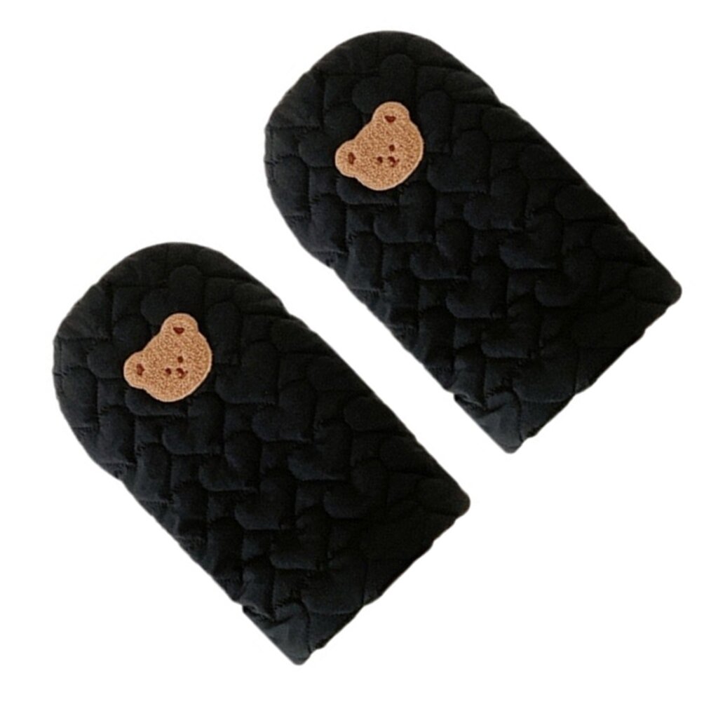 Ручной муфта для детской коляски с рисунком медведя, теплые варежки, защитные перчатки на руль коляски, ветрозащитные муфты рук холодной погоды