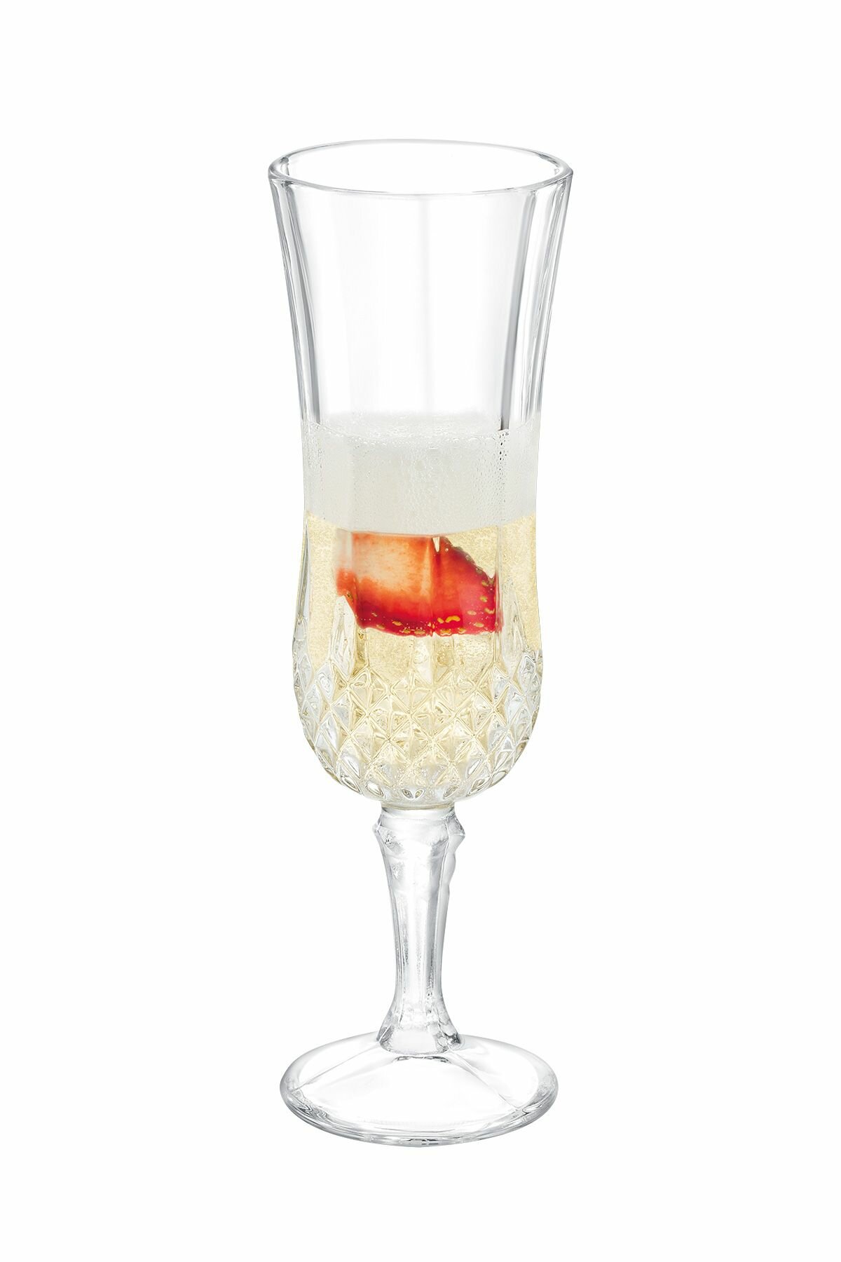 Бокалы для шампанского и игристого вина, 170 мл, 4 шт, содовое стекло, MADAME COCO, прозрачные