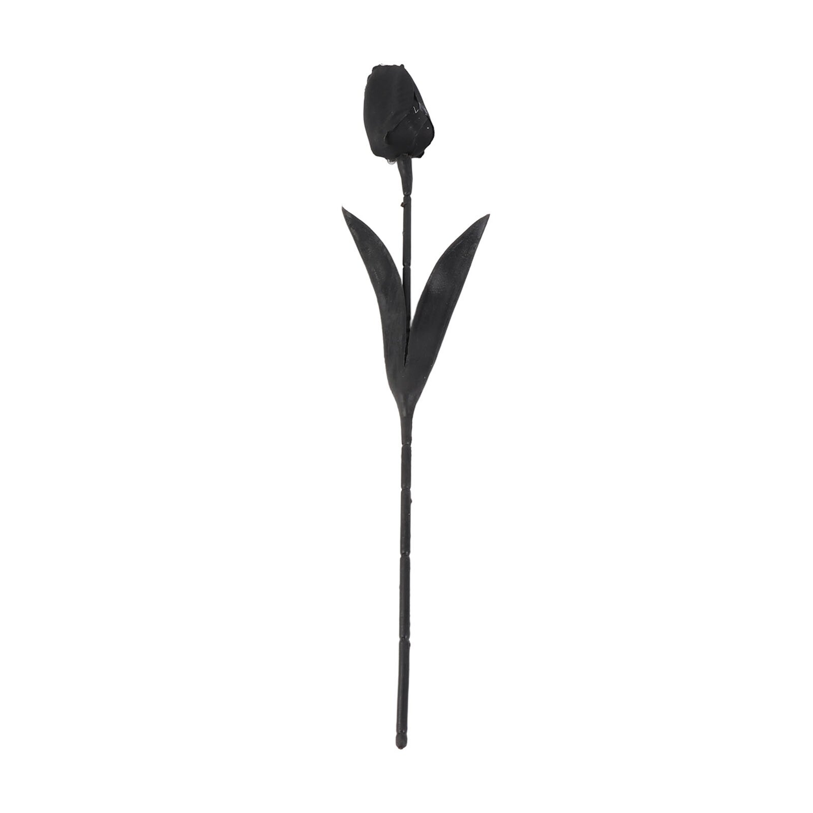 Artificial Tulips Flowers Black Silk Cloth Iron Wire Decorative Simulation Fake Flower for Wedding Party Home