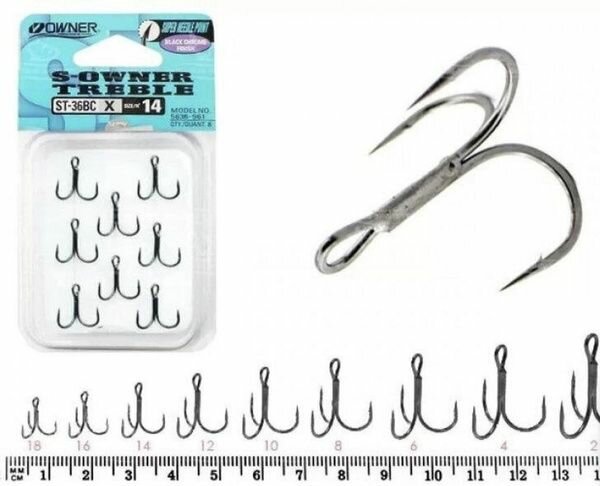 Крючок тройник OWNER ST-36BC 3/0-5шт