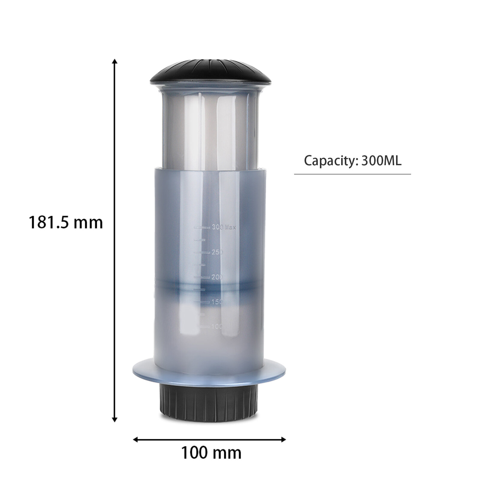 Портативная ручная кофемашина для приготовления кофе и эспрессо с 50 бумажными фильтрами для кофе для путешествий на природе, кемпинга, пикника