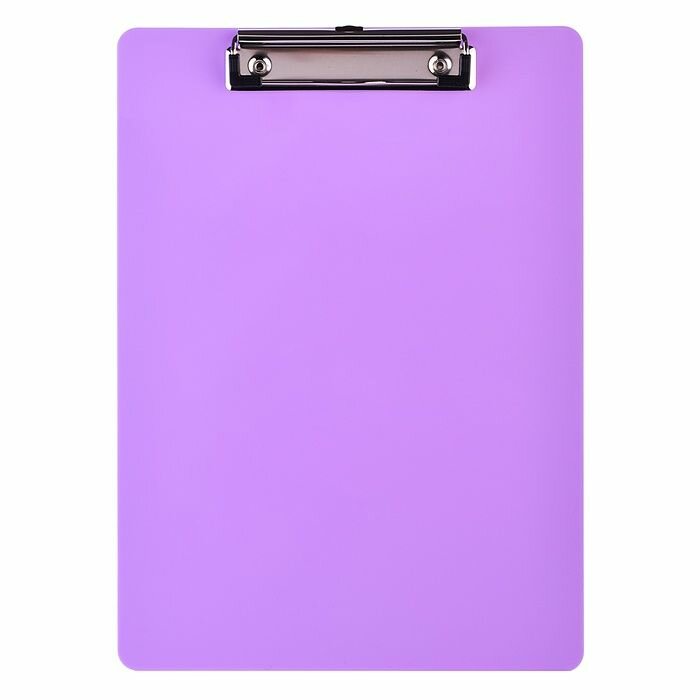 Клипборд deVENTE "Pastel", A4, 225х316 мм, пластик, толщина 2 мм, с выдвижным подвесом, фиолетовый