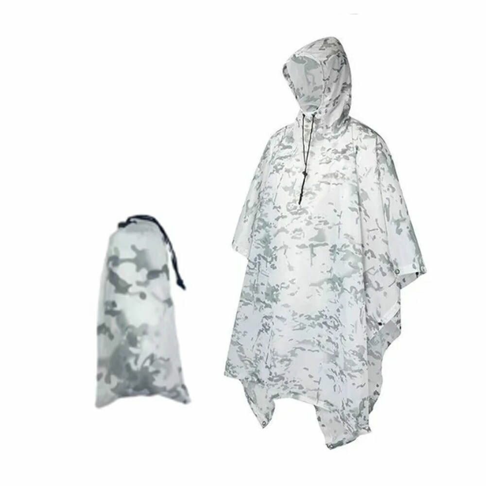 Зимний тактический маскировочная накидка Маскхалат снежный камуфляж