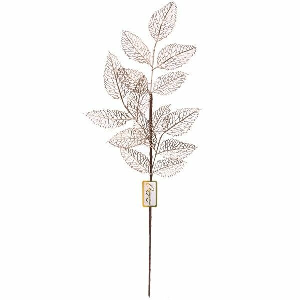 Ветка декоративная Серпантин Осенняя пора 85 см, цвет шампань