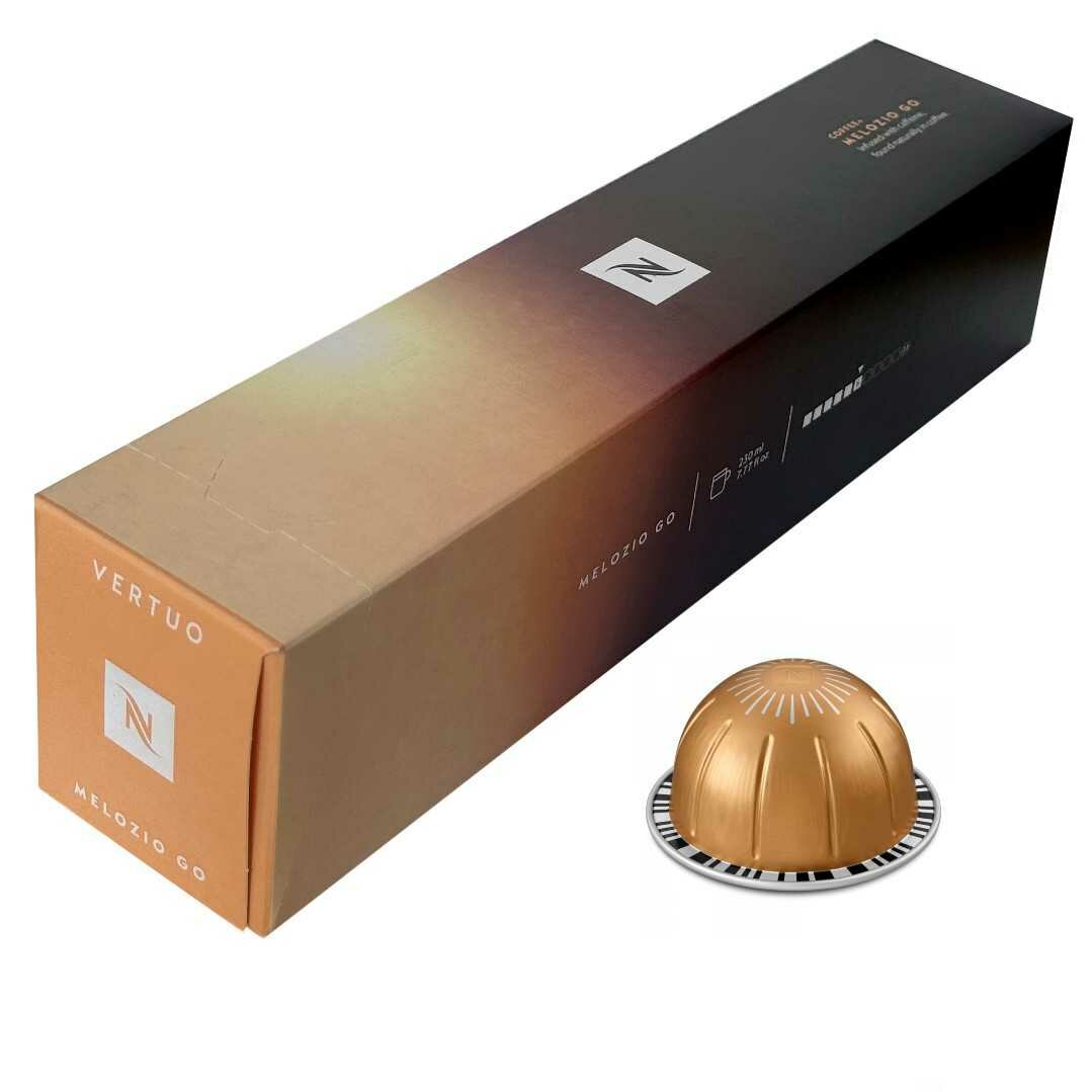 Кофе в капсулах Nespresso Vertuo, бленд Melozio GO, 230 ml, 10 капсул (1упаковка)