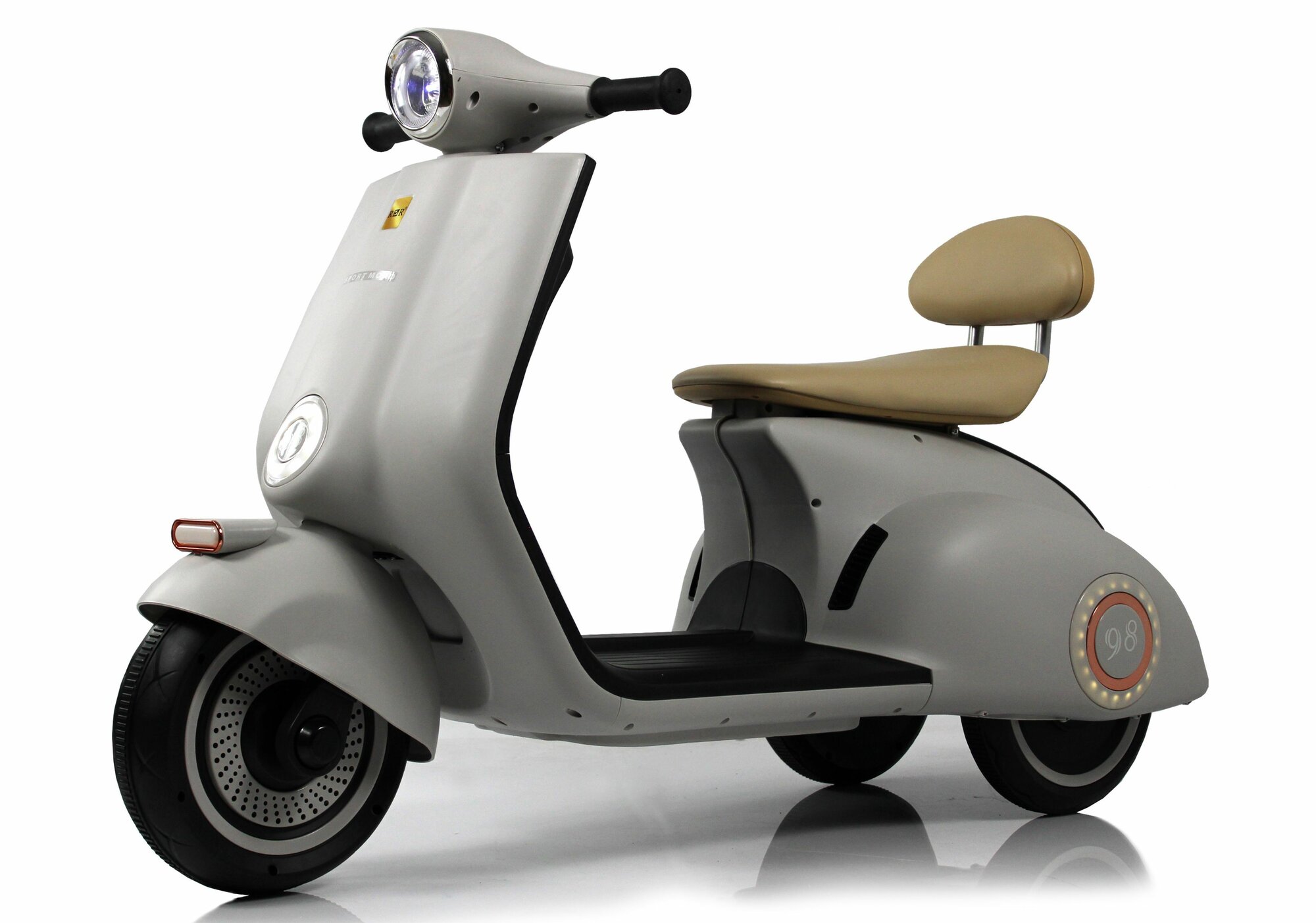 KidsRace Детский электроскутер RiverToys K777PX-A серый
