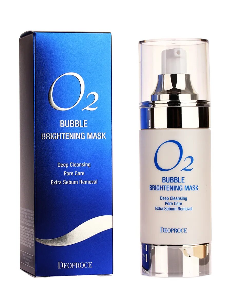 Кислородная маска Deoproce O2 Bubble Brightening Mask, для жирной и комбинированной кожи, 100 мл