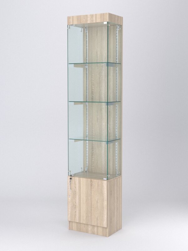 Витрина "астерия" №22 (с дверкой, задняя стенка - ДСП), Дуб Сонома