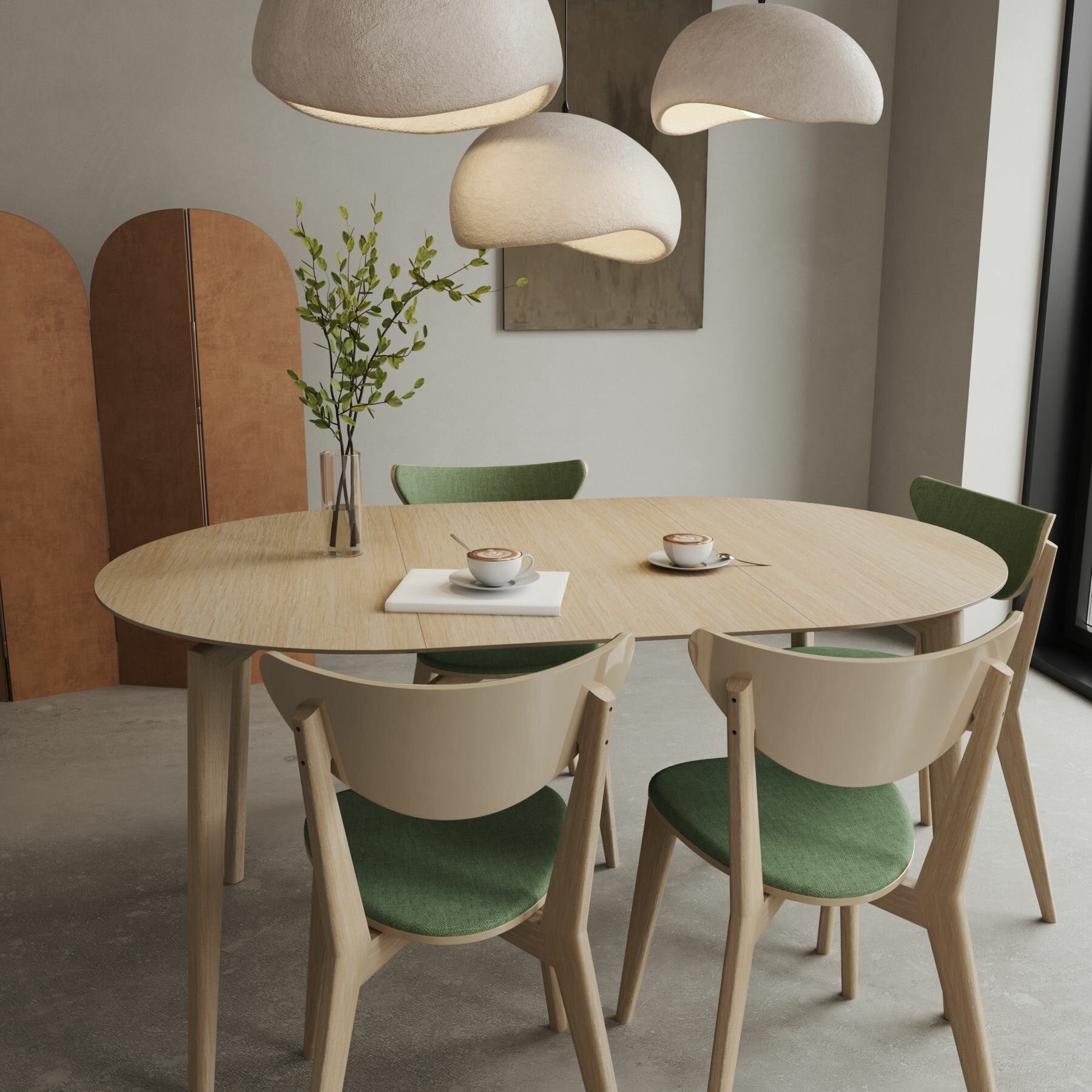 Стол раскладной кухонный круглый, 100-180 см, белёный (белый), большой