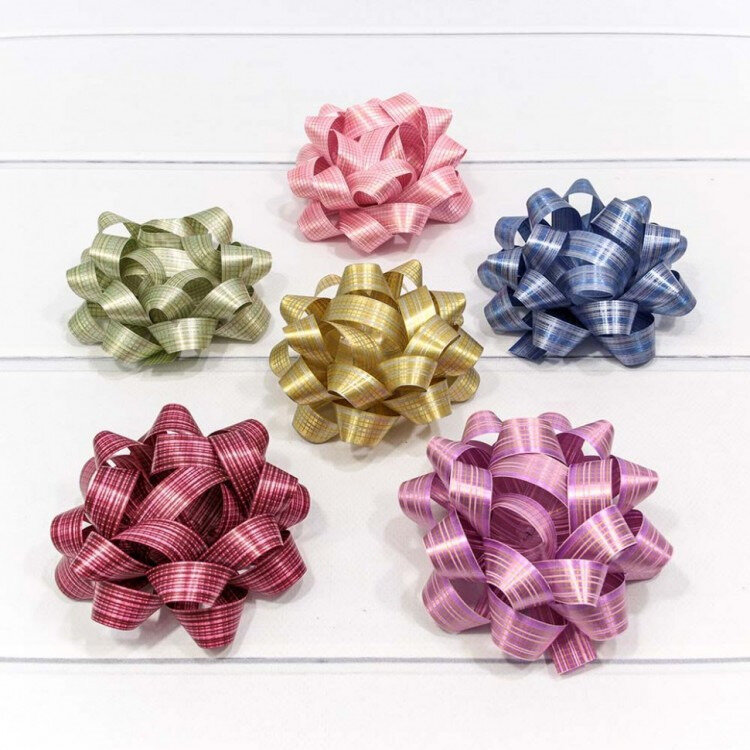 Бант звезда. "Граффити" на липучке. Набор 8шт. 10см