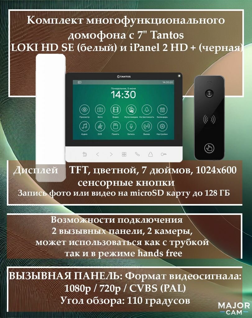 Комплект LOKI HD SE (белый) и iPanel 2 HD + (черная)