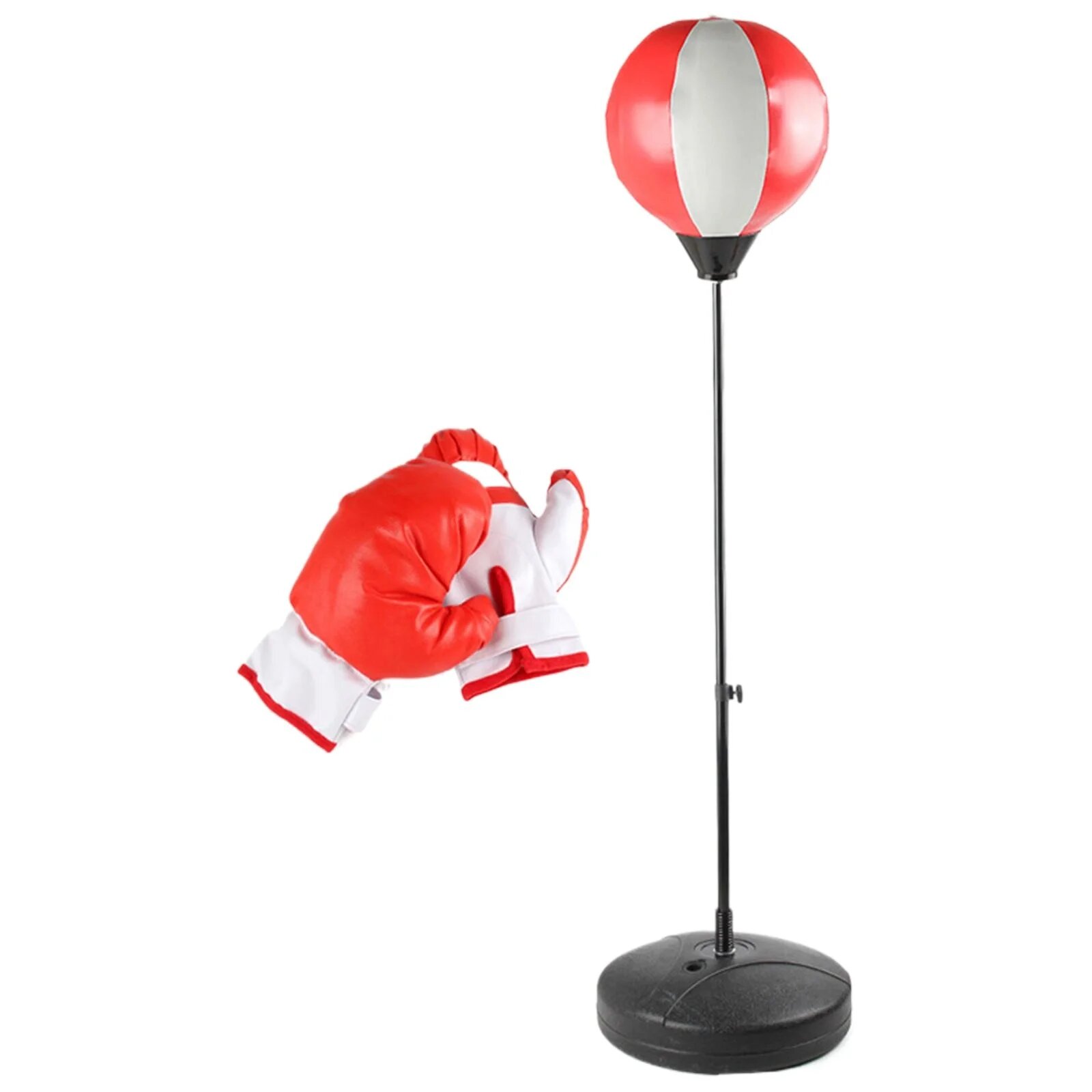 Боксерская груша для детей, включая боксерские перчатки | Регулируемая детская боксерская груша с подставкой для детей о