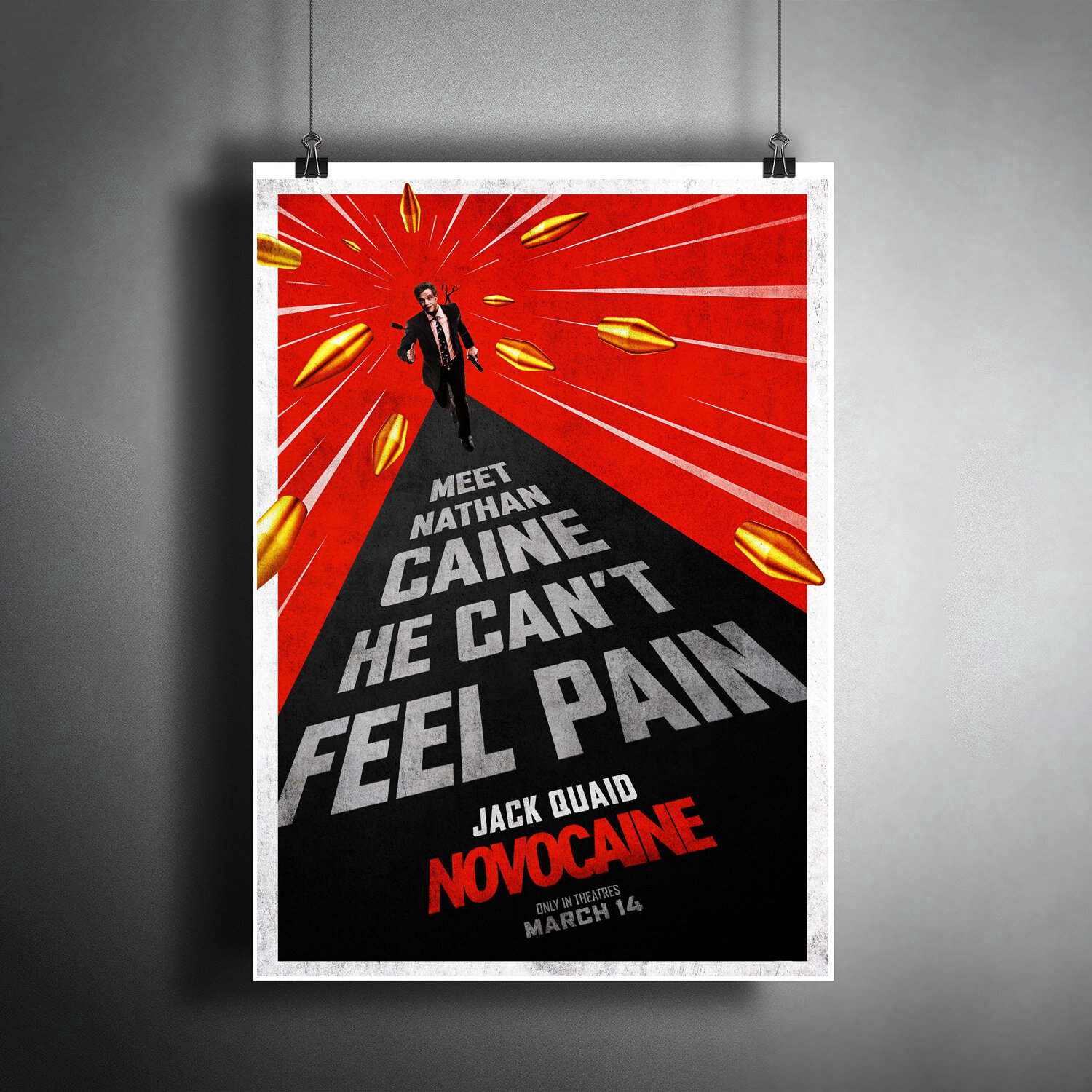 Постер плакат Новокаин / Novocaine A3 (30 x 42 см)