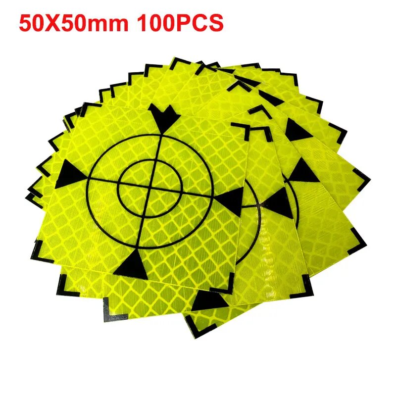 Светоотражающие наклейки для тахеометров 100 шт. 50X50mm