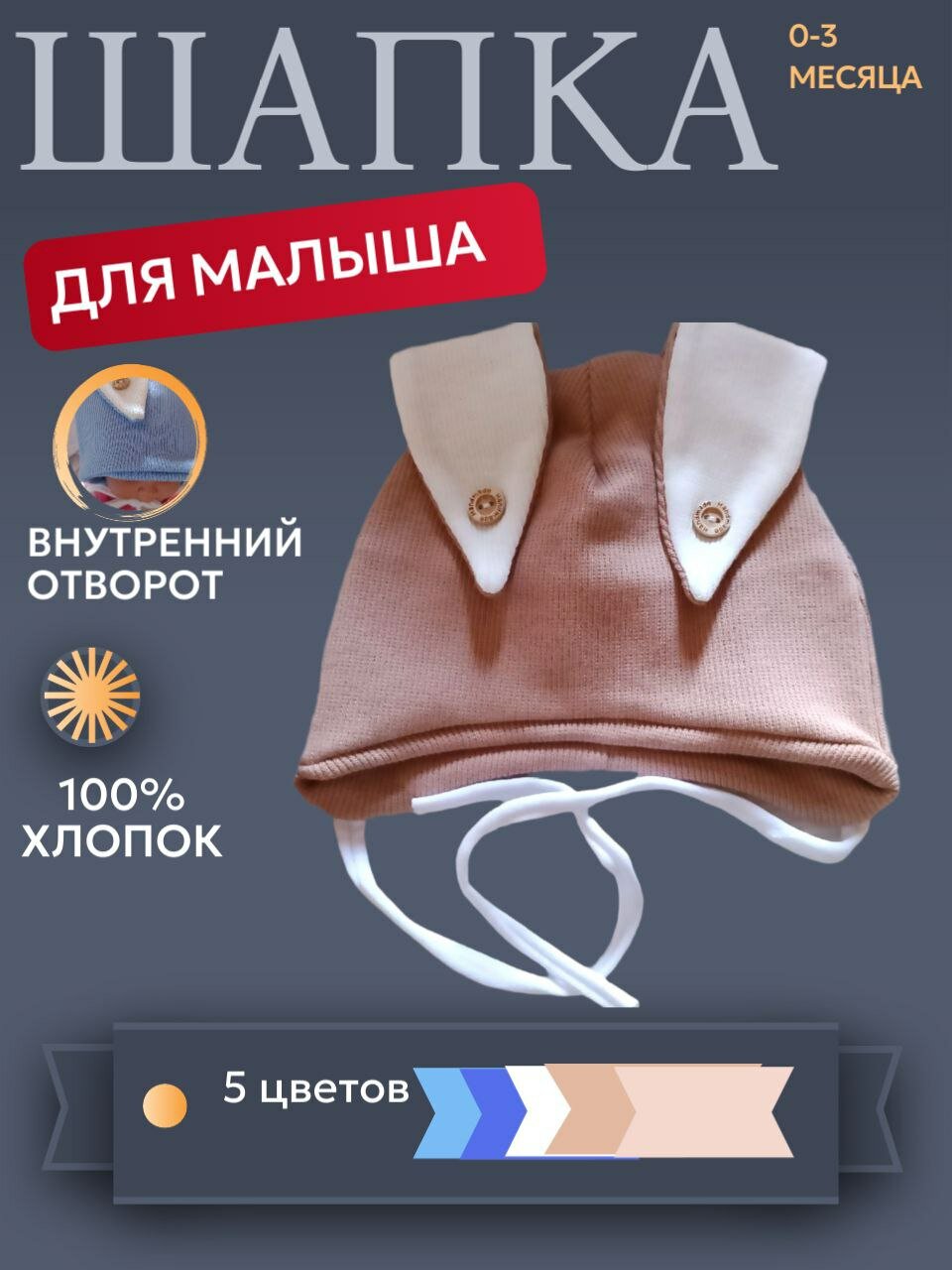 Шапка Весна-лето 2025 для мальчиков