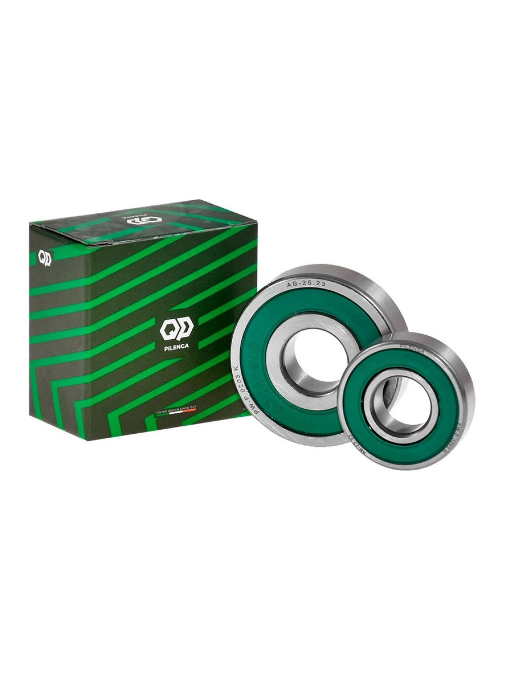 Подшипник генератора для а/м ВАЗ 2110 (большой/малый) (17х47х14/15х35х11)"Pilenga" (2 шт.)