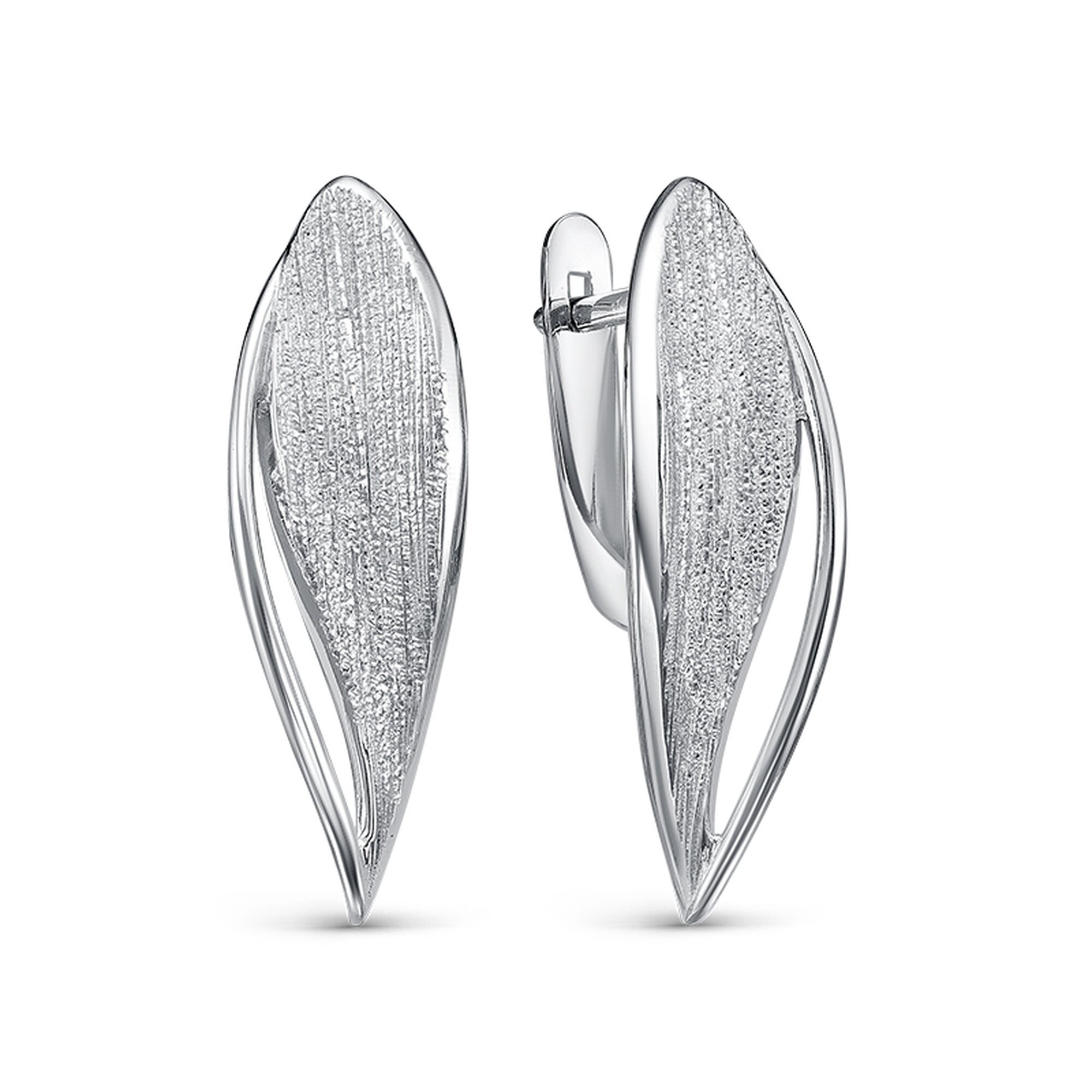 Серьги Diamant online, серебро, 925 проба, родирование