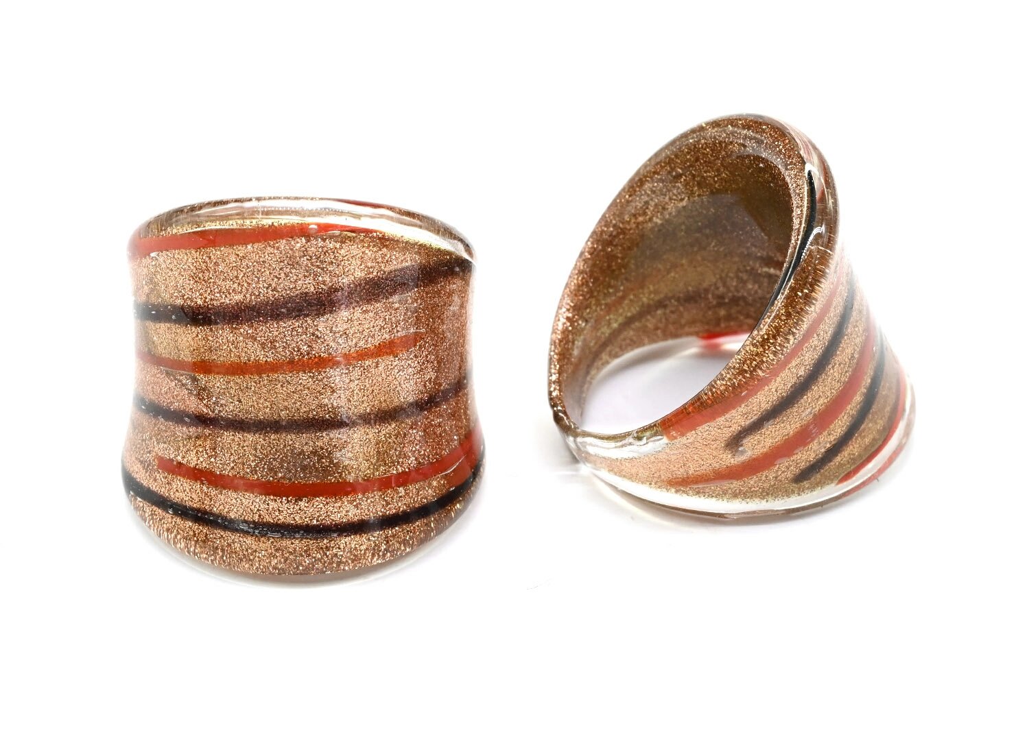 Кольцо, муранское стекло