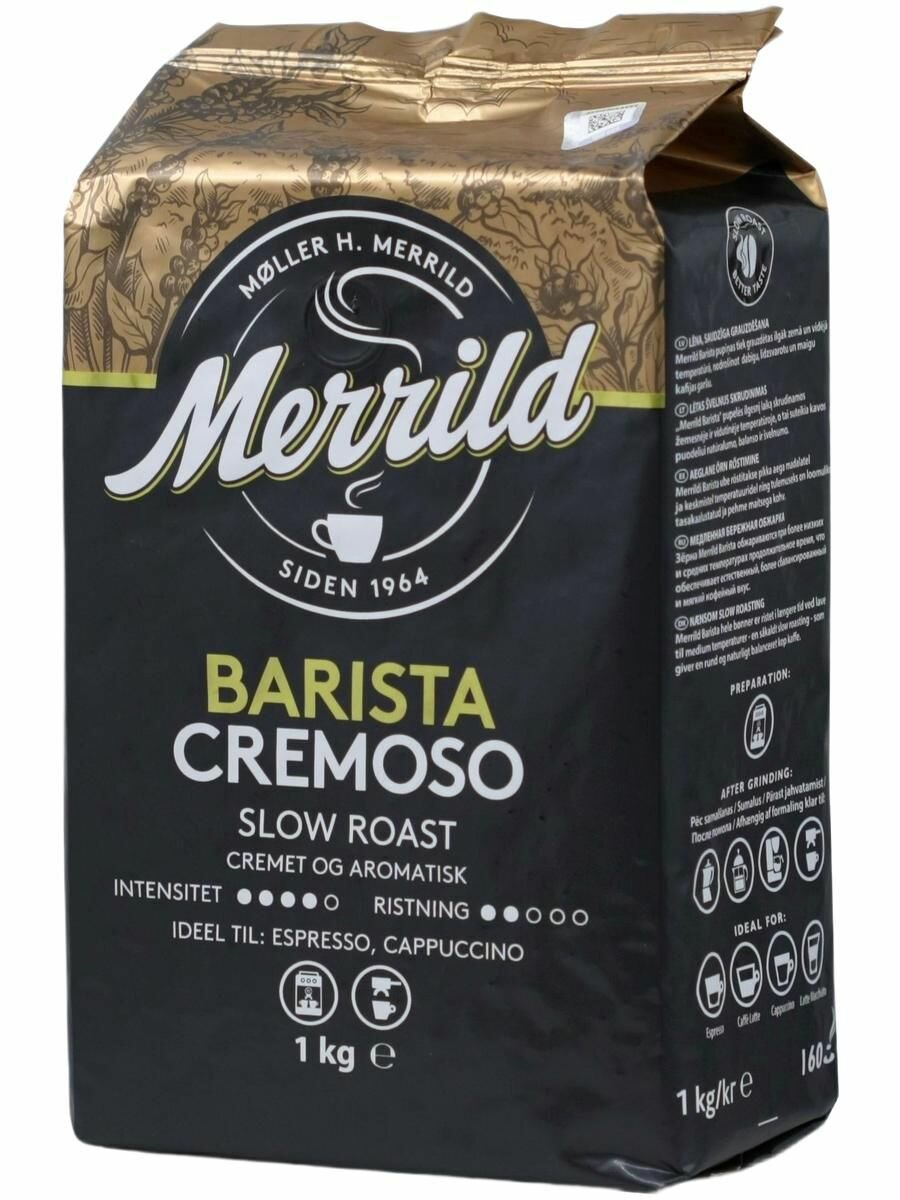 Кофе в зернах Merrild Barista Cremoso (1 кг)
