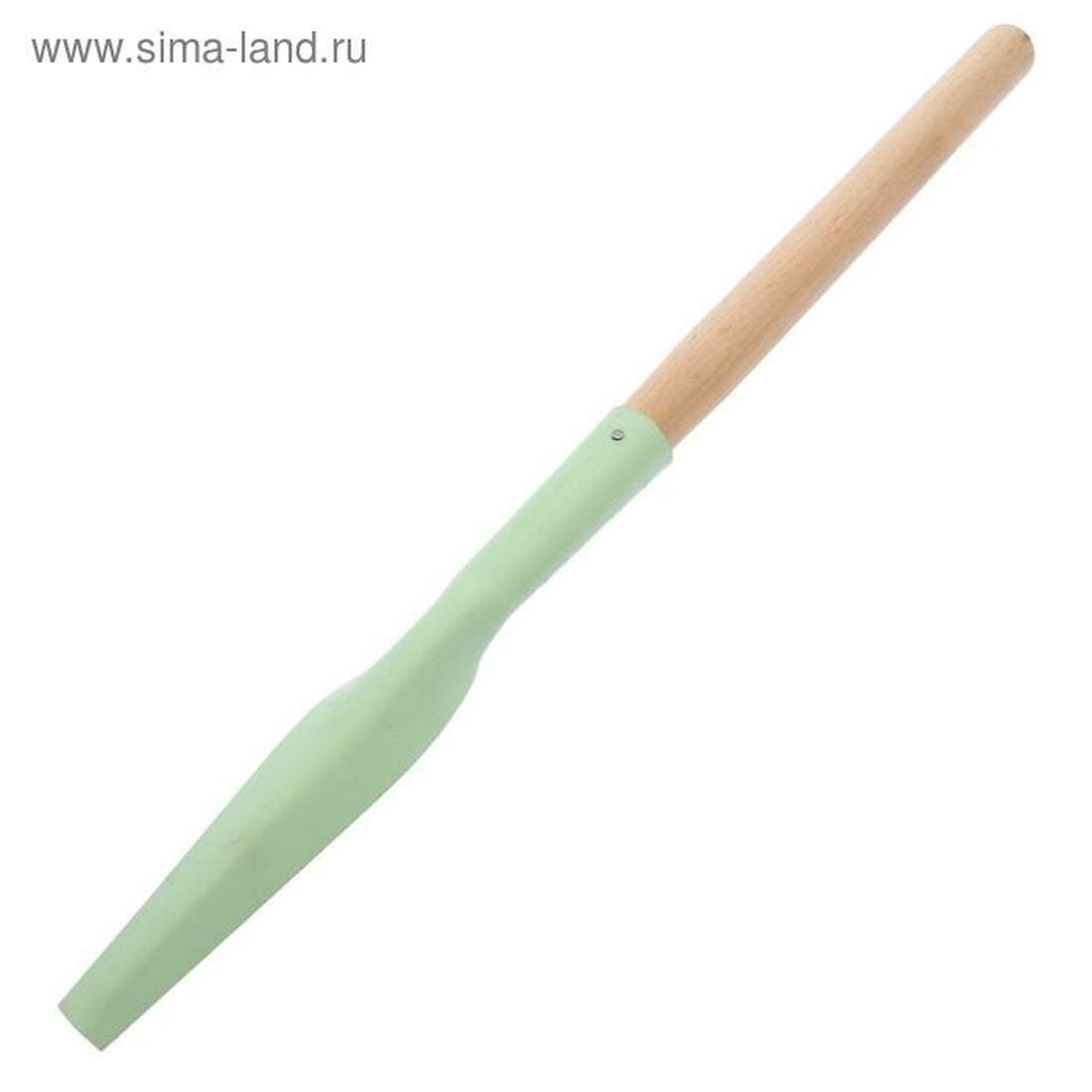 Корнеудалитель, длина 60 см, металл, деревянная ручка, зеленый