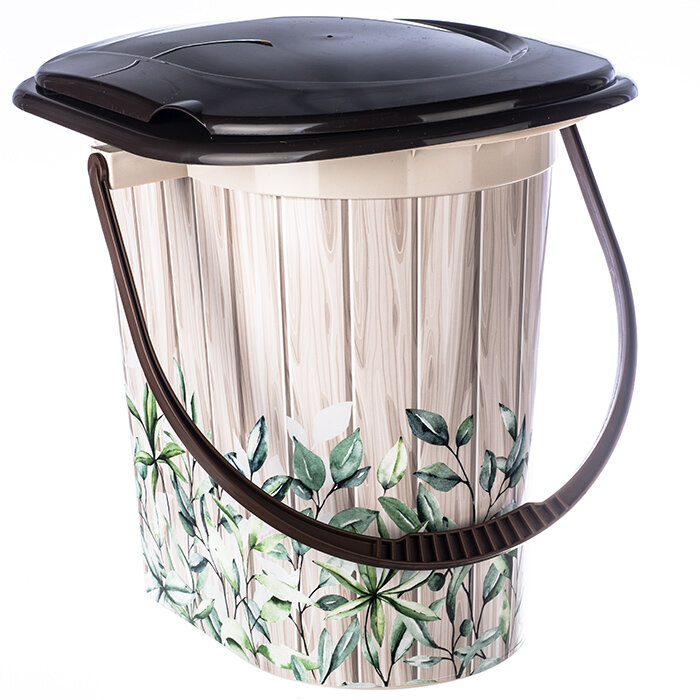 Ведро-туалет Альтернатива пластик 17,0 л, Летний день