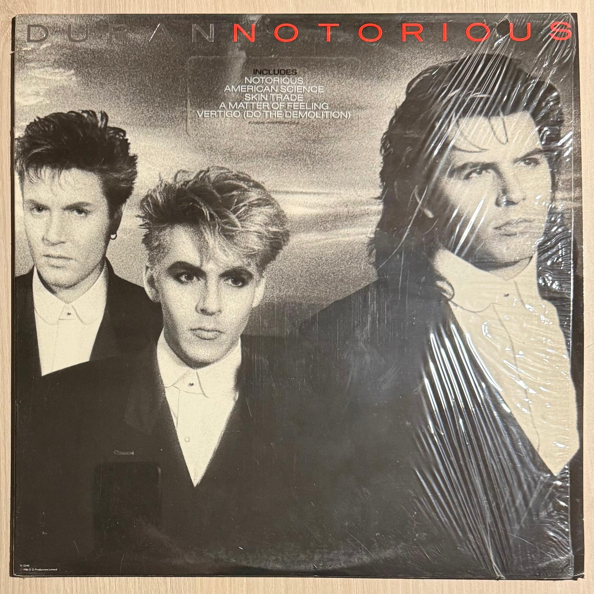 Виниловая пластинка Duran Duran Notorious (США 1986г.)