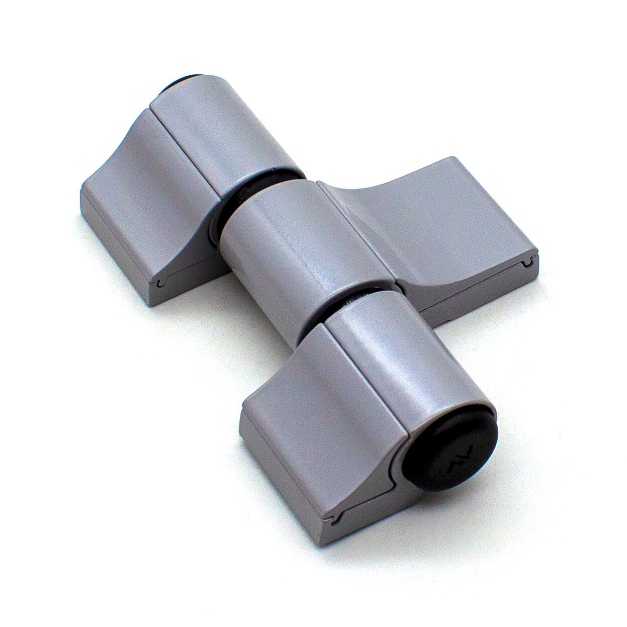 Петля дверная Savio 3-х лепестковая, серая RAL 9006 арт 1145.3/67