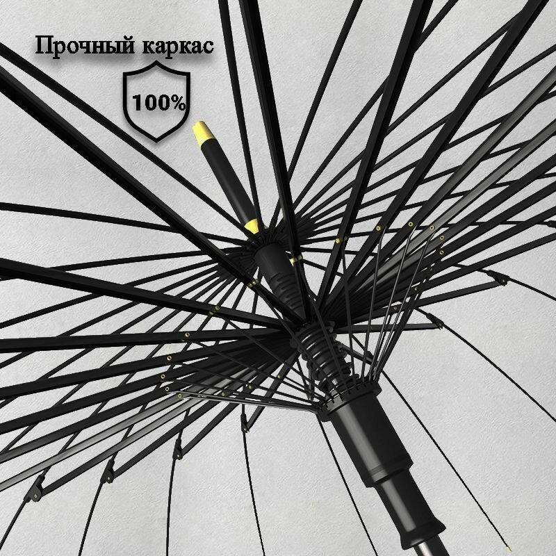 Зонт , черный — фото 1