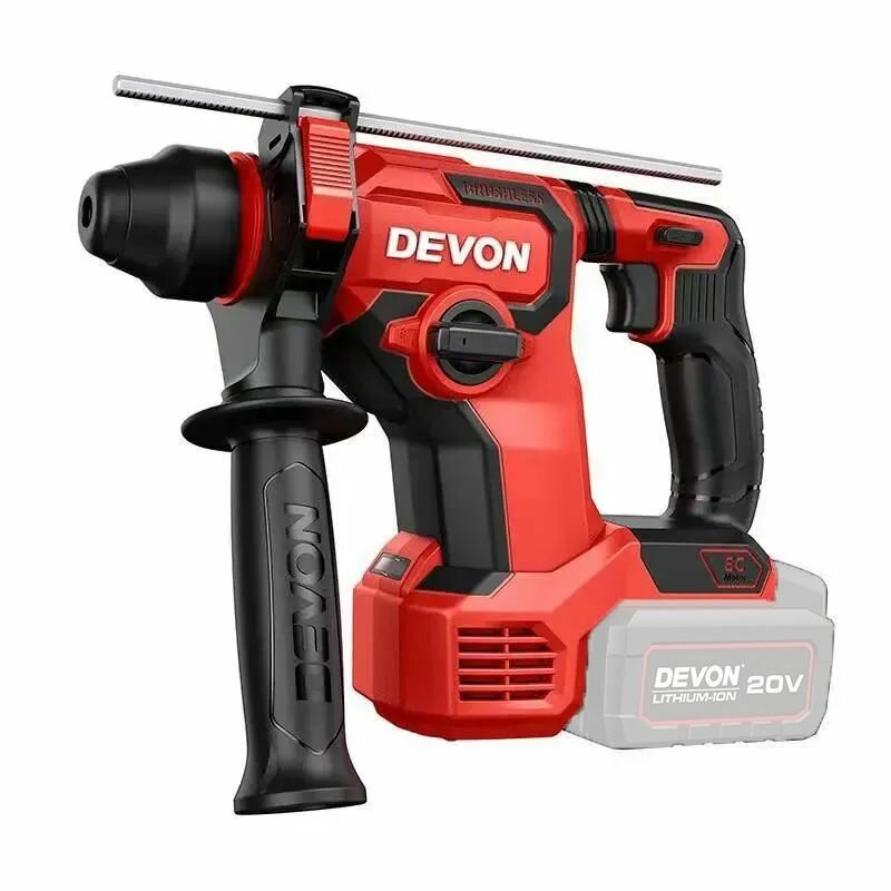 DEVON 5408 Безщеточный зарядный молоток беспроводное литиево - электрическое ударное сверло многофункциональное сверло, Голый металл, без аккумулятора, зарядного устройства и других аксессуаров