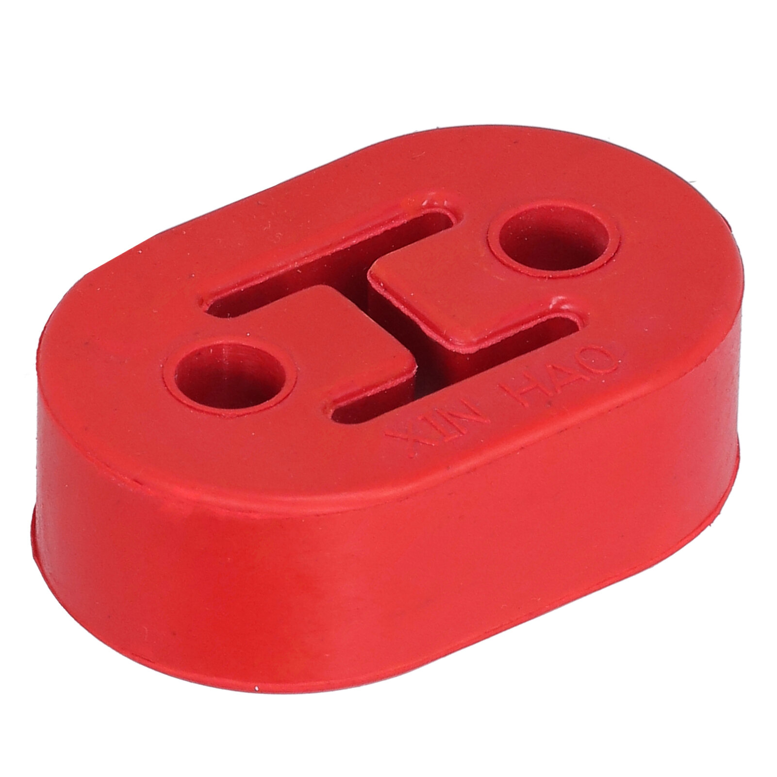 Универсальные полиуретановые виброустойчивые фитинги для выхлопной трубы автомобиля с 2 отверстиями, красный