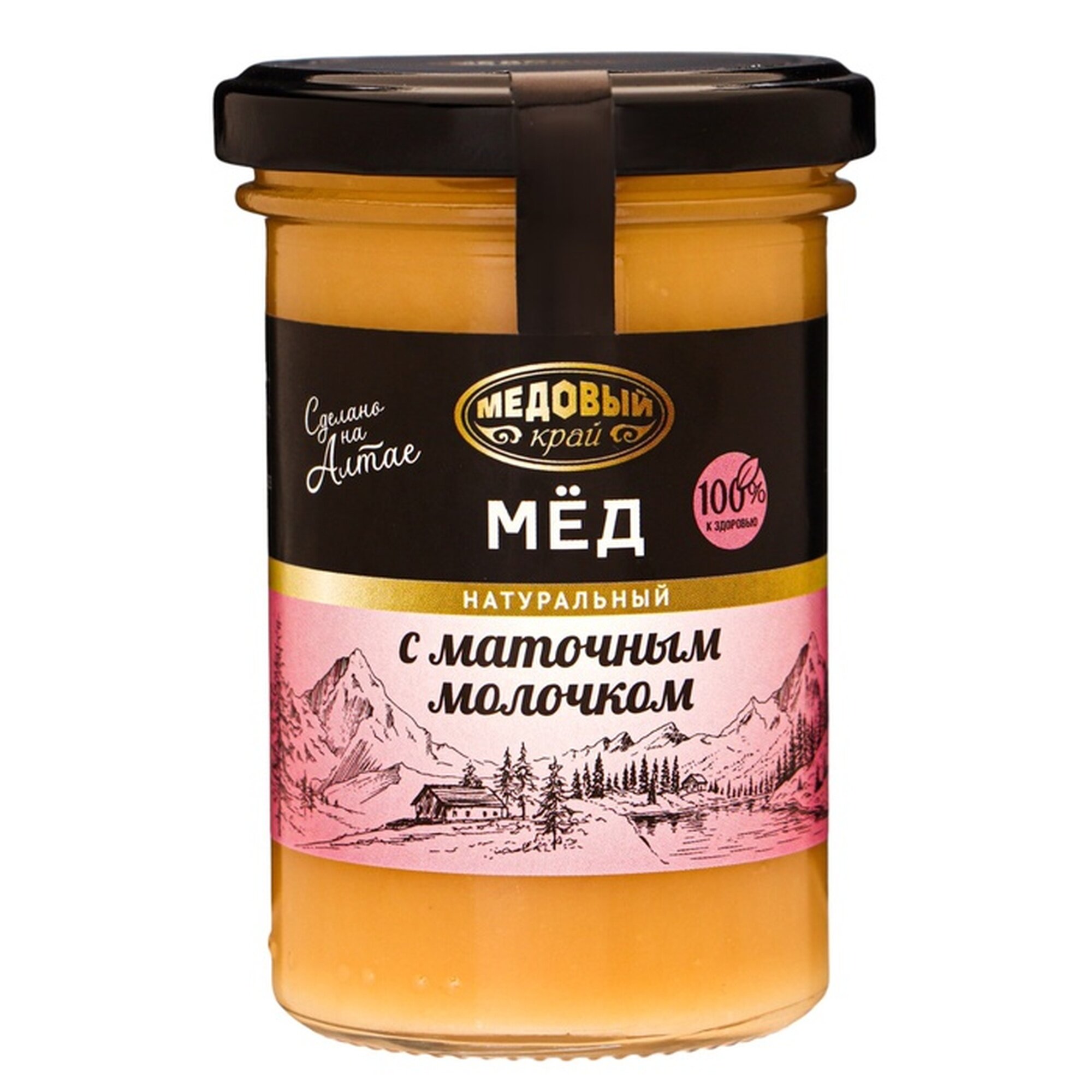 Мёд Медовый край "Алтайский", с маточным молочком, цветочный, 330г