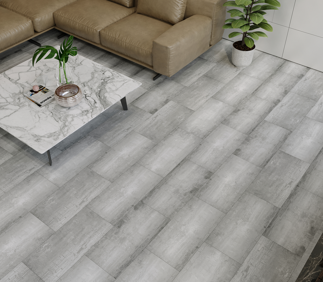 Виниловая плитка LVT Сельт YMF27-301-1, влагостойкая, клеевая, 608x303x2.5 мм.