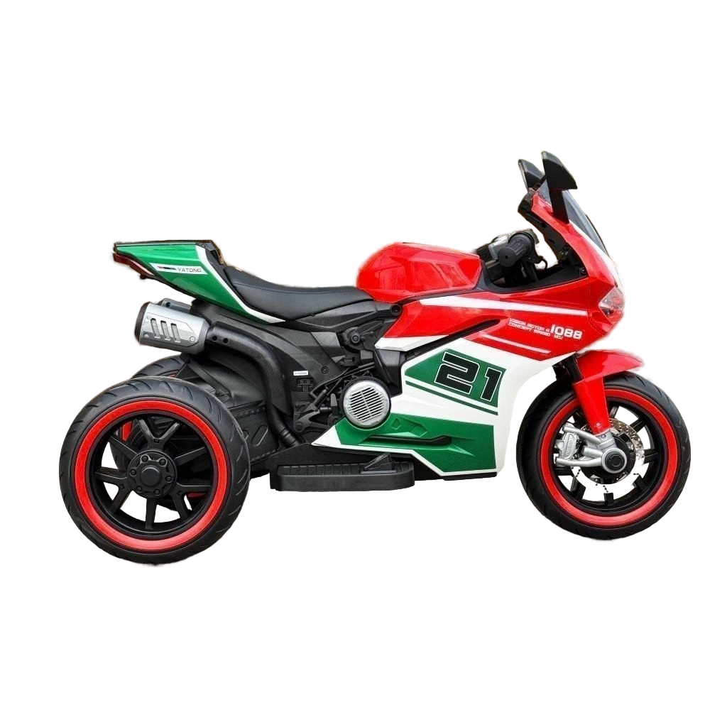 Детский электромотоцикл "C005MC", красный, от 2 лет, аккумулятор 12В 9Ач