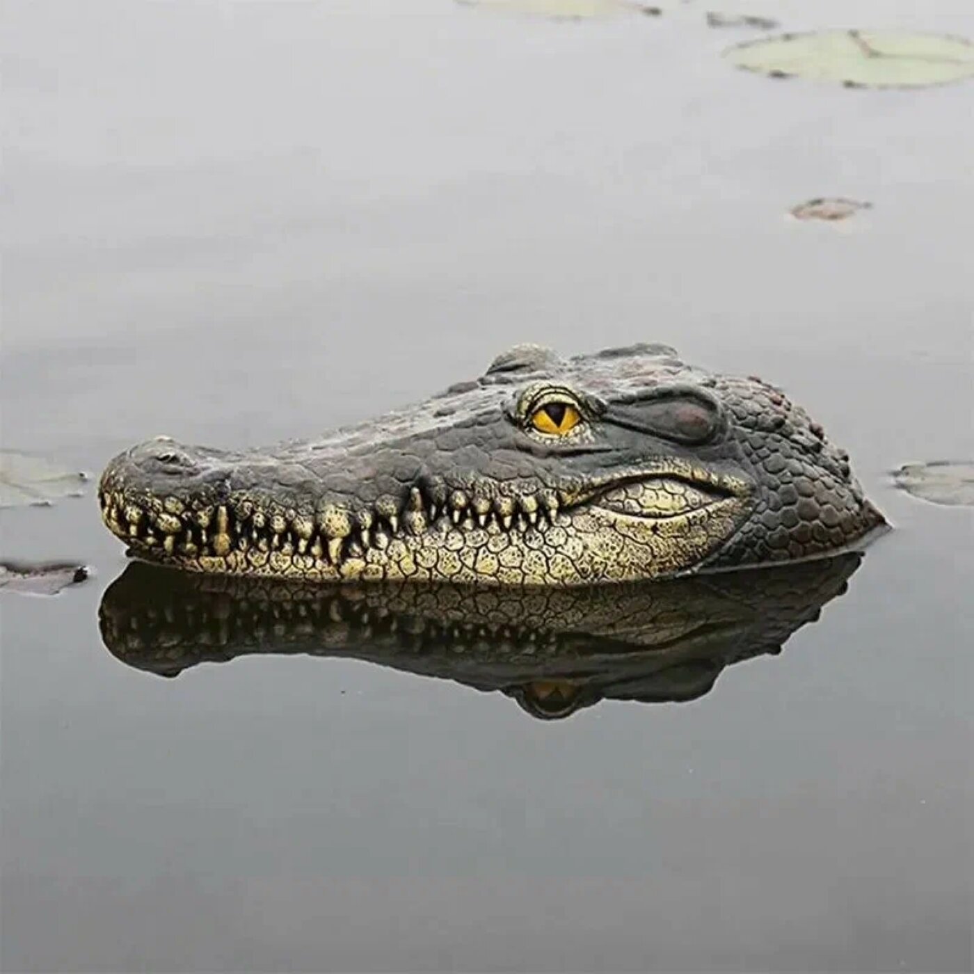 32 см, садовая мебель, украшение в виде головы крокодила, пруд