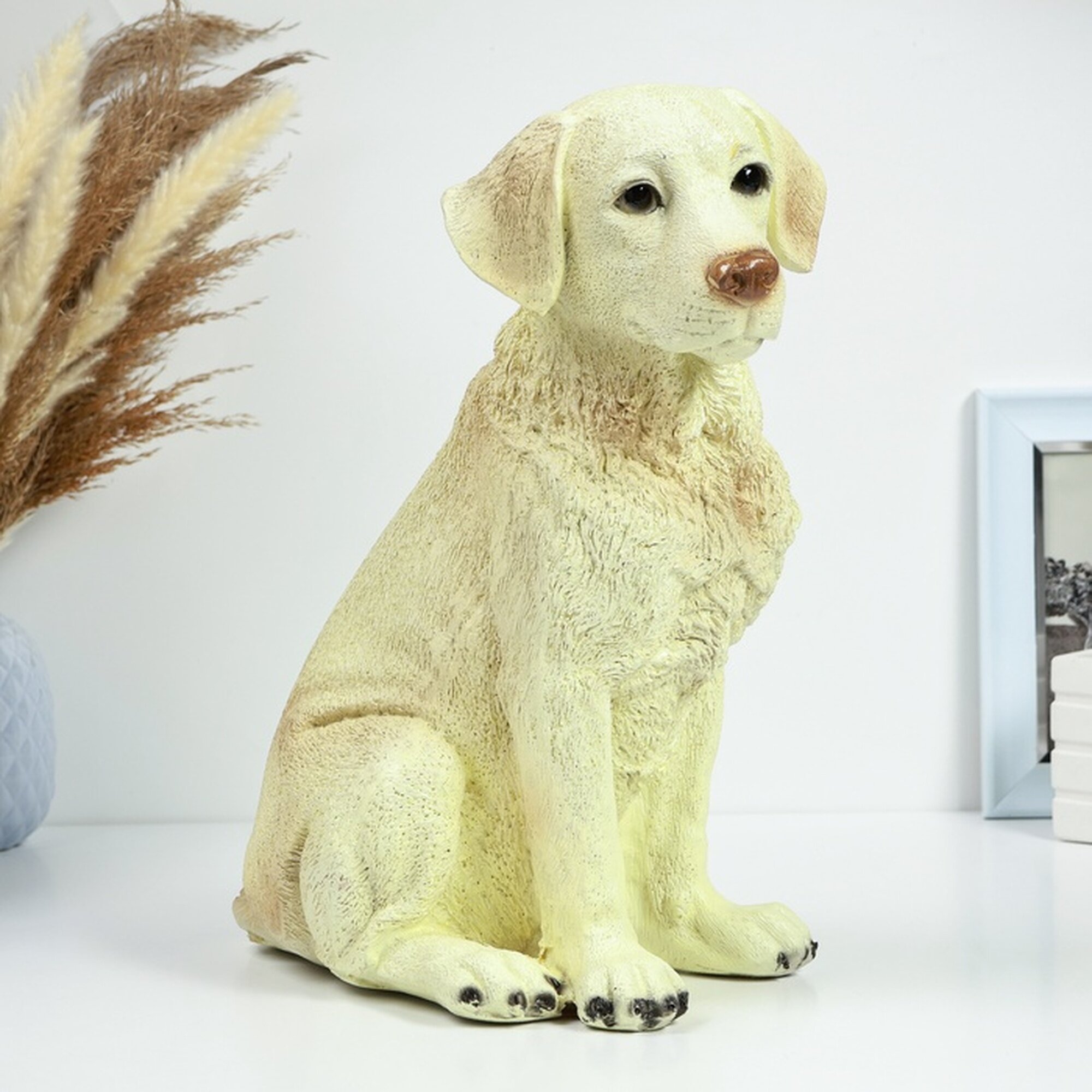 Копилка Хорошие сувениры «Собака лабрадор», бежевый, полистоун