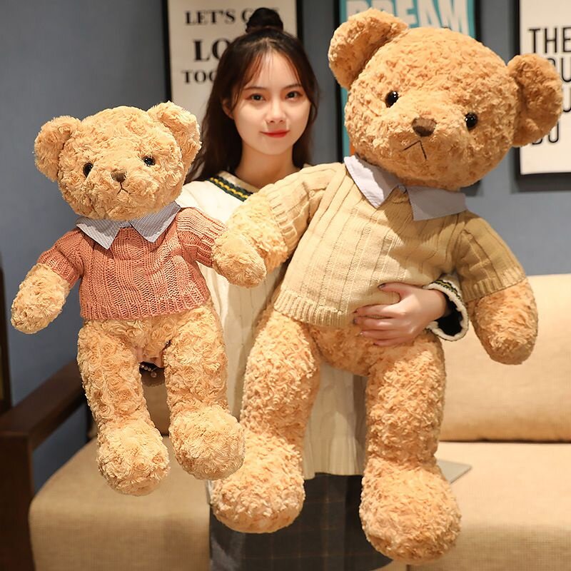 Teddy bear plush toy doll experience joy and companionship 50-110cm