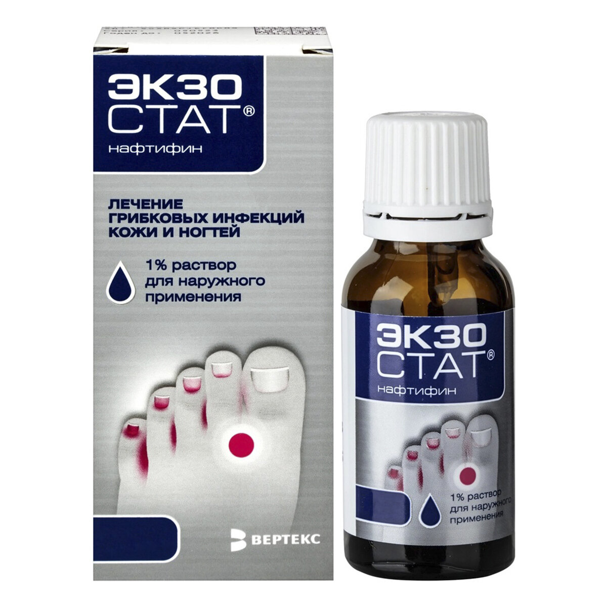 Экзостат раствор для наружного применения 1% флакон 12 мл 1 шт.