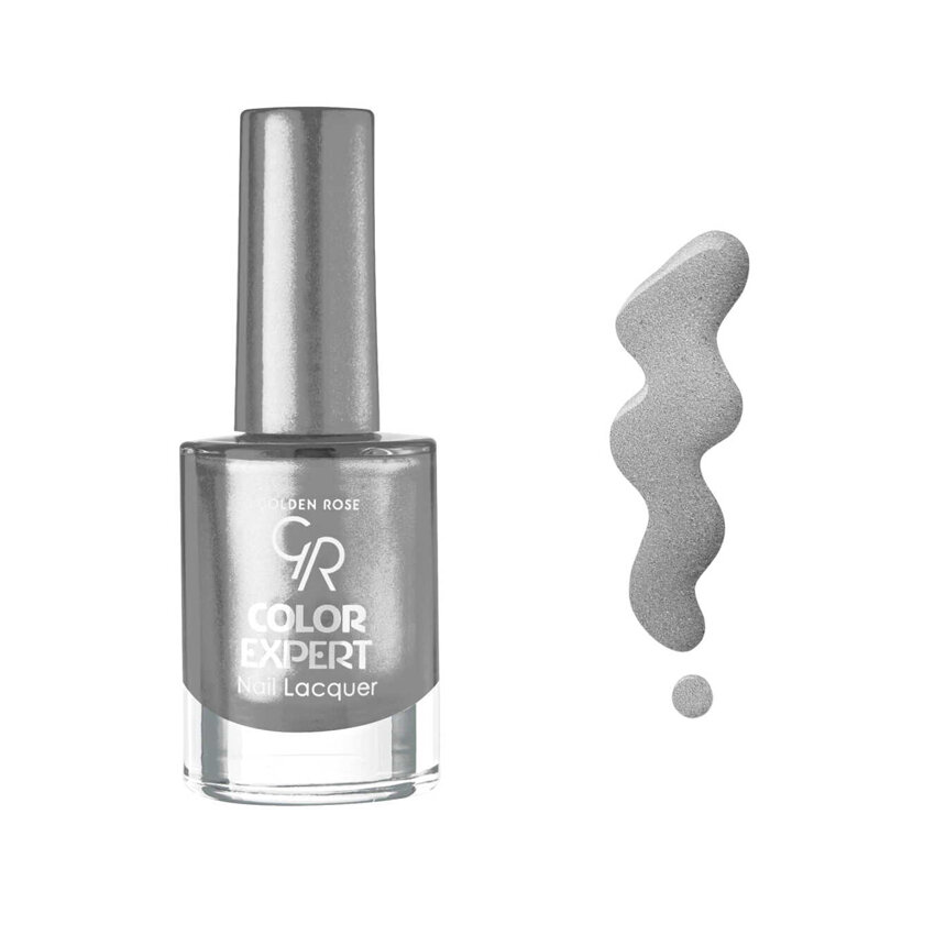 Лак Golden Rose Color Expert №62, защита, выравнивание, освежающий, перламутр, серебро, хром