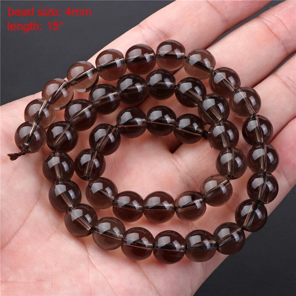 Бусины из дымчатого кварца RISYF