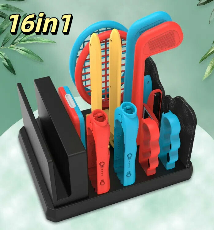 Игровой набор Switch Sports Accessories 16 в 1 для спортивных игр Switch Совместим с семейным набором аксессуаров Game Nights