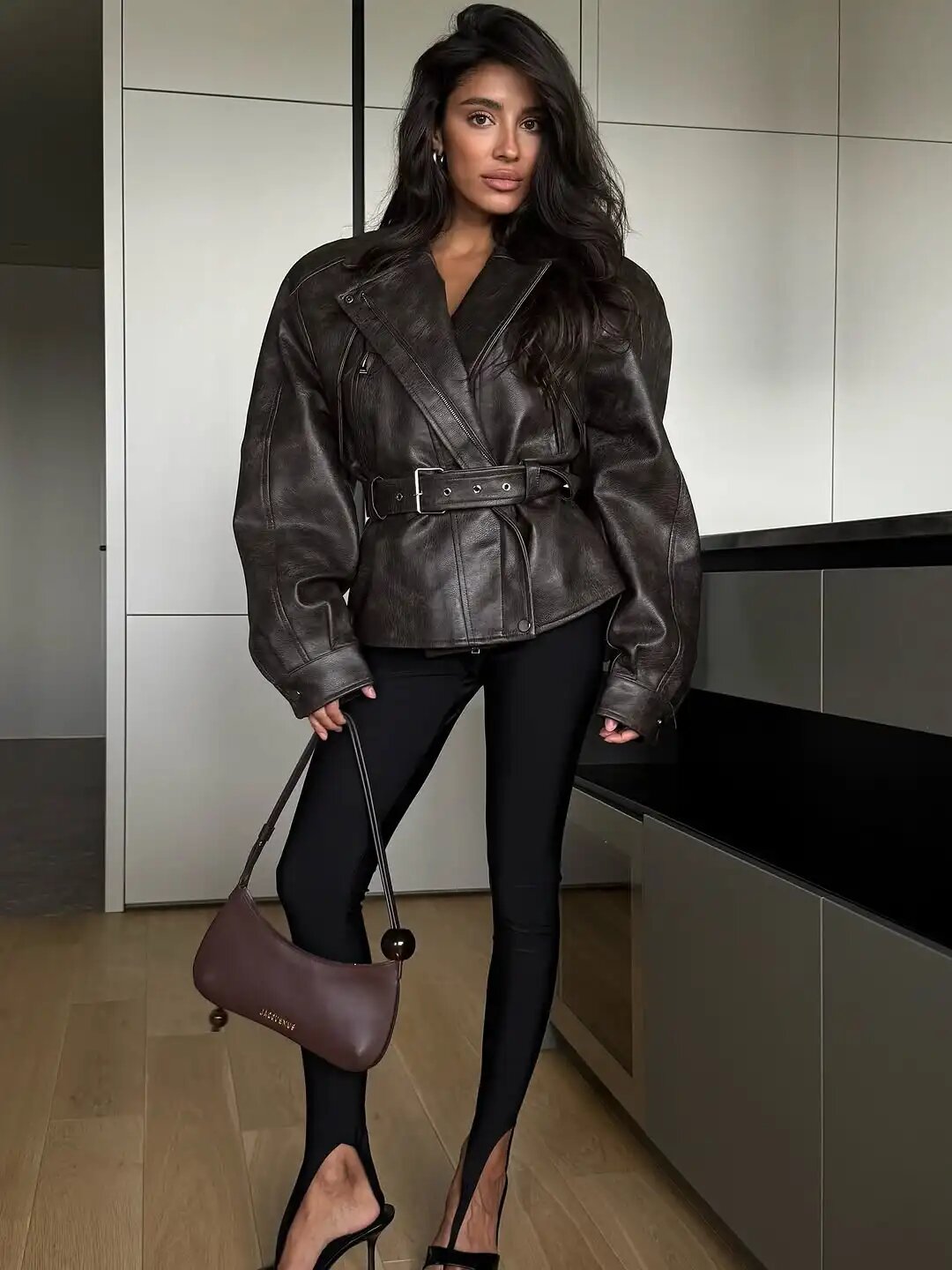 Куртка кожаная